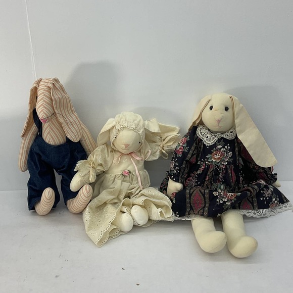 Unbranded | Toys | Vtg 9s Country Home Granny Decor White Bunny Easter ...